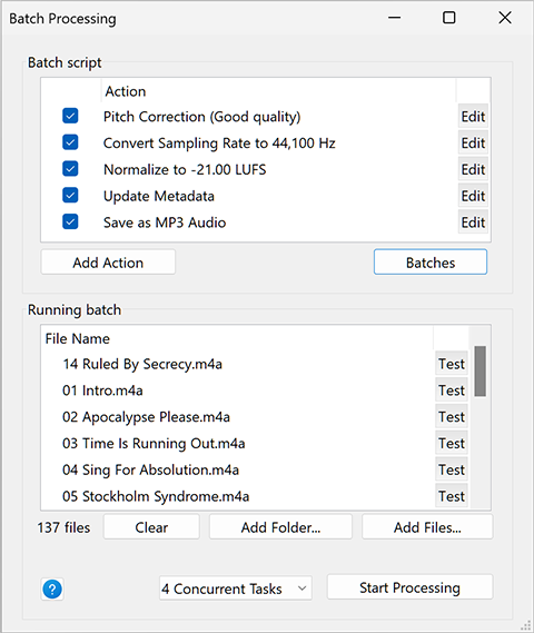 TwistedWave, an Audio Editor for Windows
